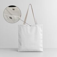 Poly Canvas Bag with Button | Print Your Design
